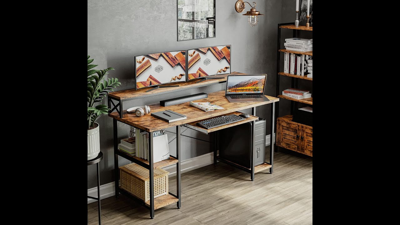 🔨ASSAMBLY🔨IRONCK's Vintage Industrial Desk : The Ultimate Work/Study Station!😮 - YouTube