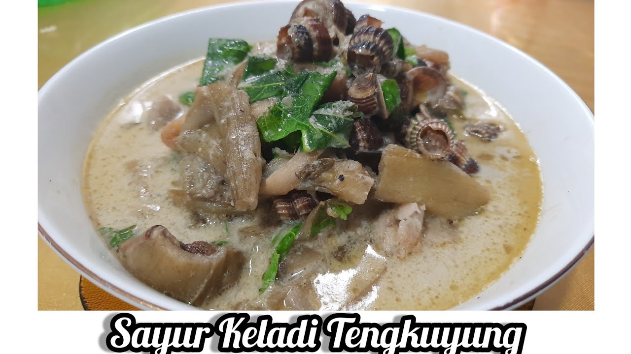 Resep Sayur Keladi Lada Hitam Tengkuyung Lezat - YouTube