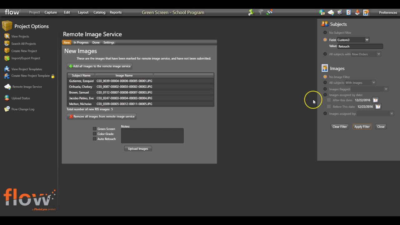 FLOW Using Remote Image Service - YouTube