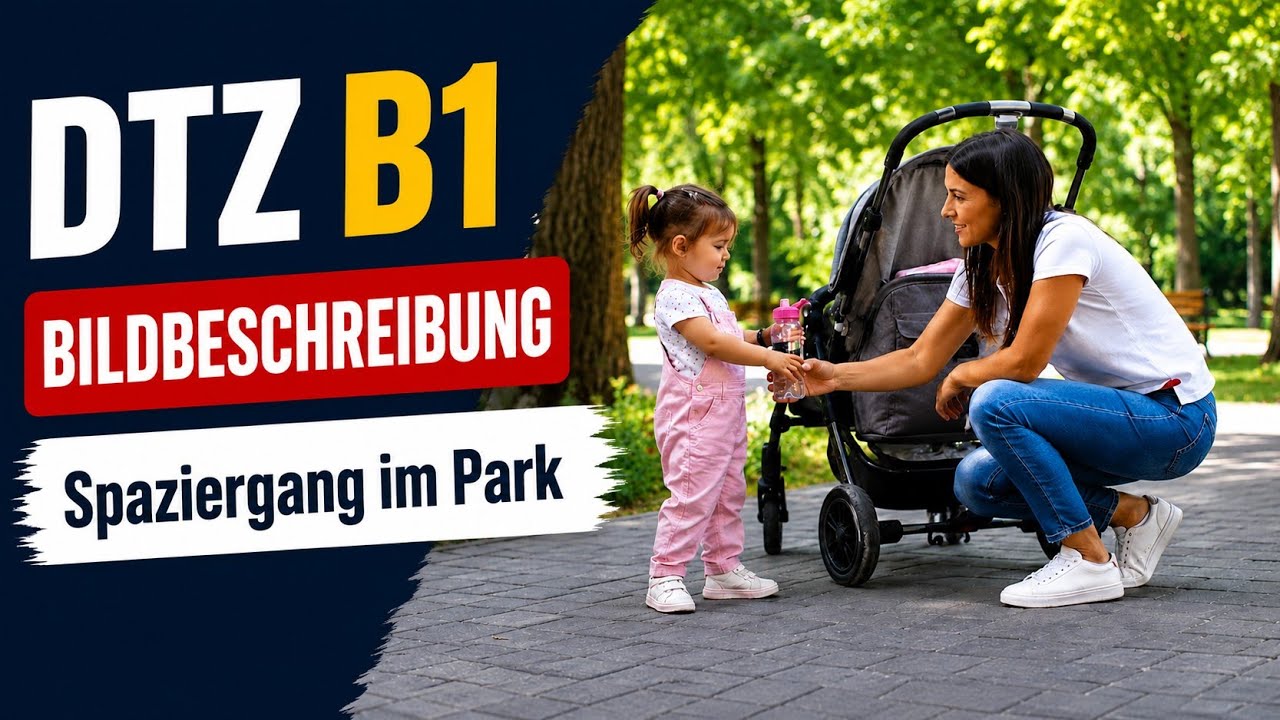 DTZ B1 Bildbeschreibung | Spaziergang im Park - YouTube