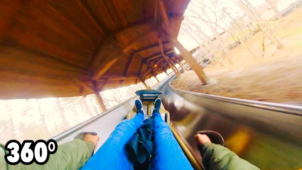 Maximus Blitz Bahn (Toverland) - VR ONRIDE - 360° powered bobsled ride POV - YouTube