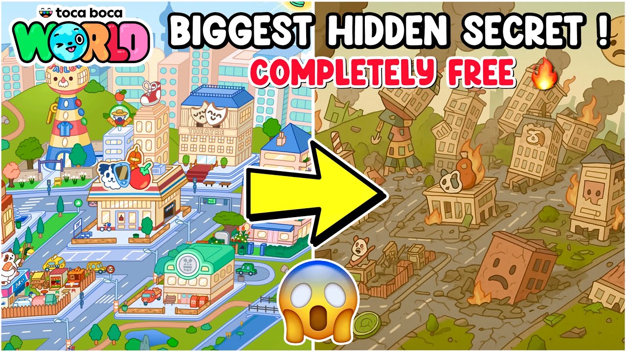 I MADE FREE SECRETS ONLY !! 🔥😰 Toca Life World Secrets That You Never ...