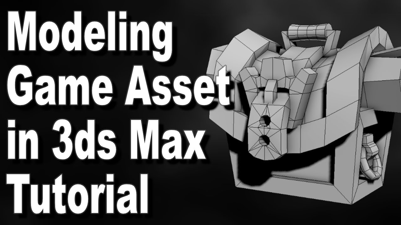Modeling a game object in 3ds max tutorial - YouTube