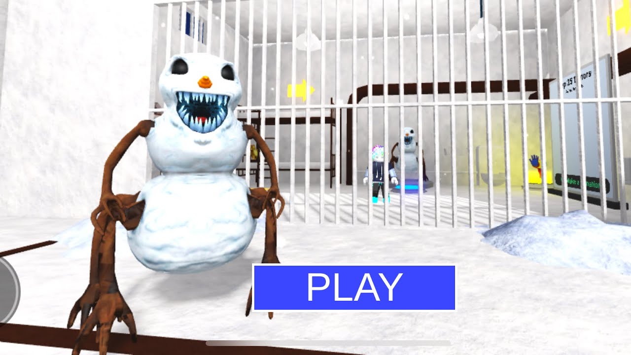 New! Sinister Snowman ⛄️ Barry’s Prison Run! #barrysprisonrun - YouTube