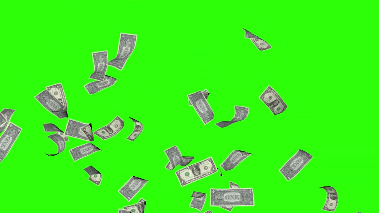 Money Rain Green Screen - YouTube