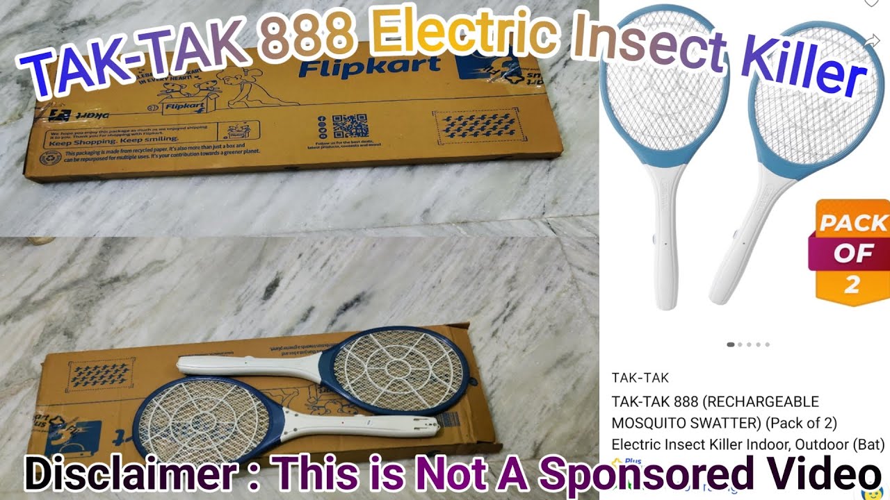 TAK-TAK Electric Insect Killer Unboxing | Flipkart Product | How to Use ...