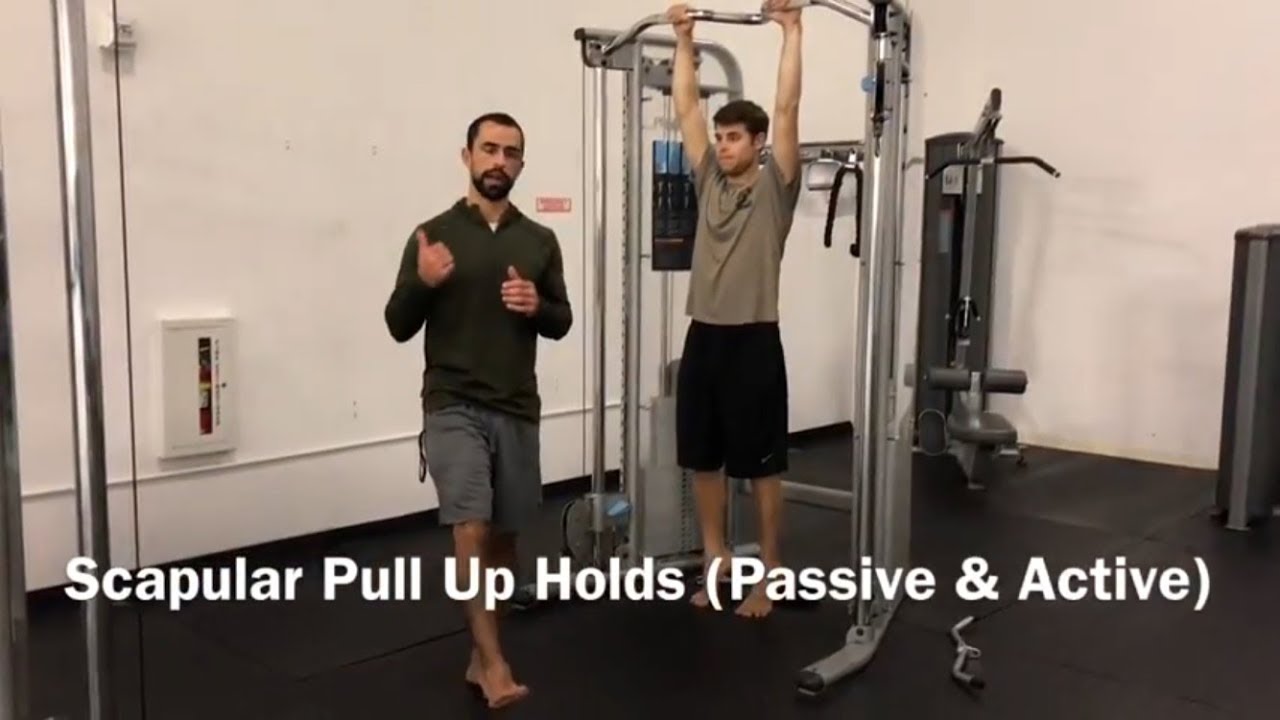 Scapular Pull Up Hold (Passive & Active) - Slow Iso Holds - YouTube