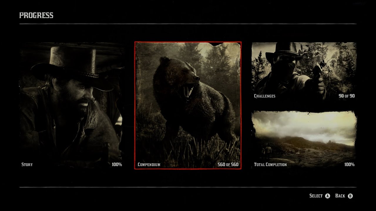 RDR2 100% Complete Compendium - YouTube