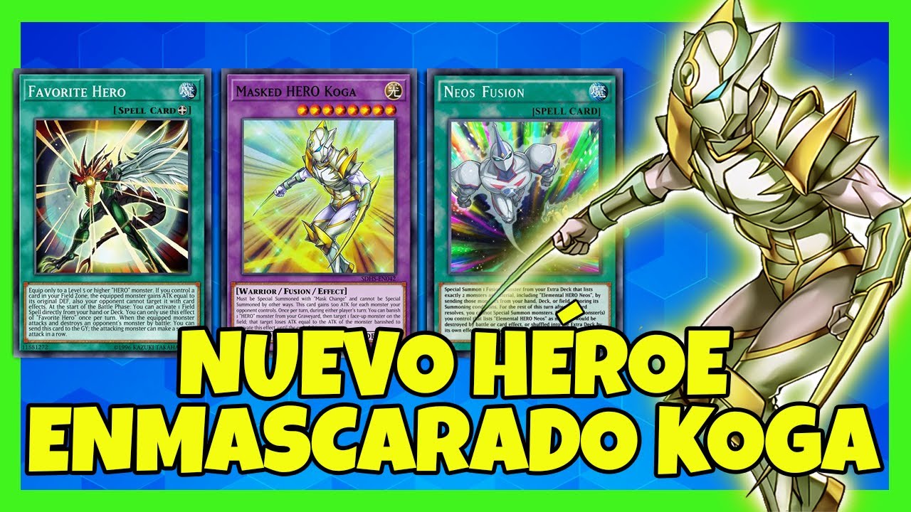 Nuevo Deck Héroe enmascarado Koga - YouTube