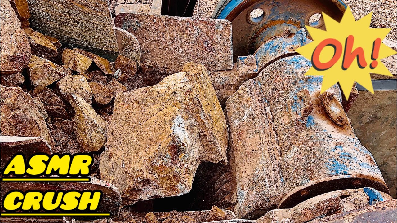 🪨GIANT Sand Crushing ASMR How stone crusher works How to crush Rocks ...