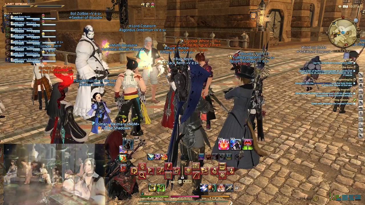 FFXIV Live - Patch 3.5 - Dun Scaith - 24-man Premade Party All ...