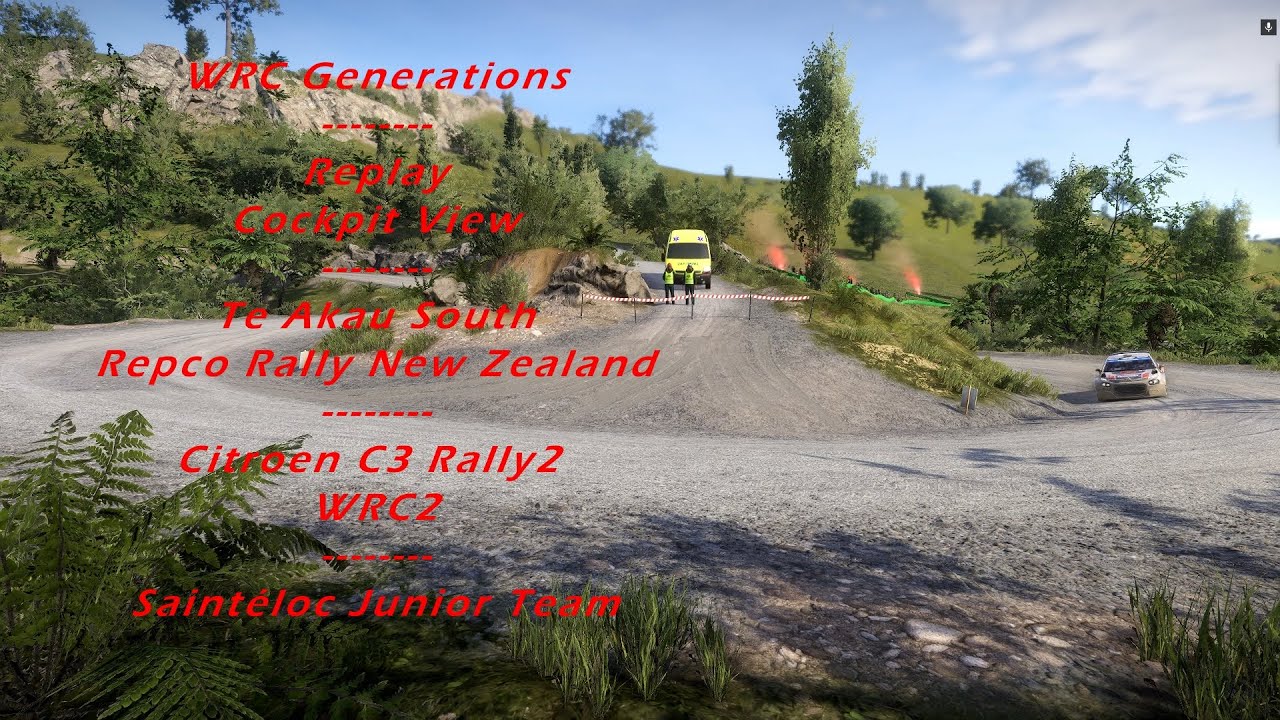 WRC Generations / Replay Cockpit View / Citroen C3 Rally2 / Te Akau ...