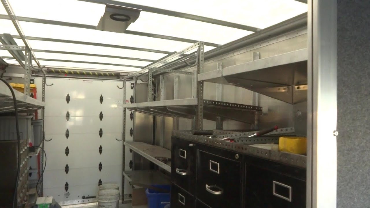 NEW WORK TRUCK SET UP SHEVLING PART 3 - YouTube