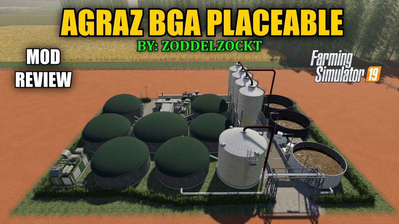 Agraz BGA Placeable v1.0 Mod Review Farming Simulator 19 - YouTube