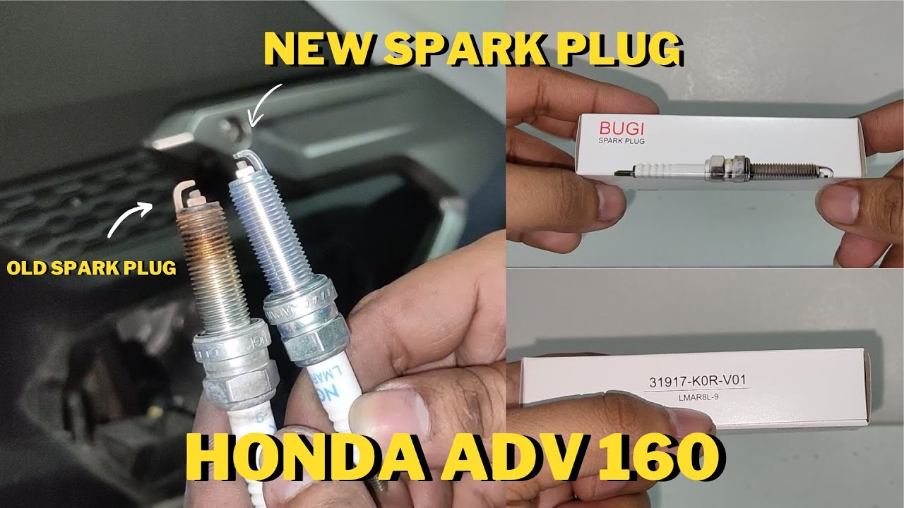 HONDA ADV 160 | SPARK PLUG REPLACEMENT | HONDA LMAR8L-9 Genuine NGK ...