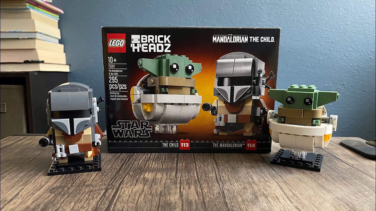 Lego STAR WARS #75317 The Mandalorian & the child Brickheadz set review ...