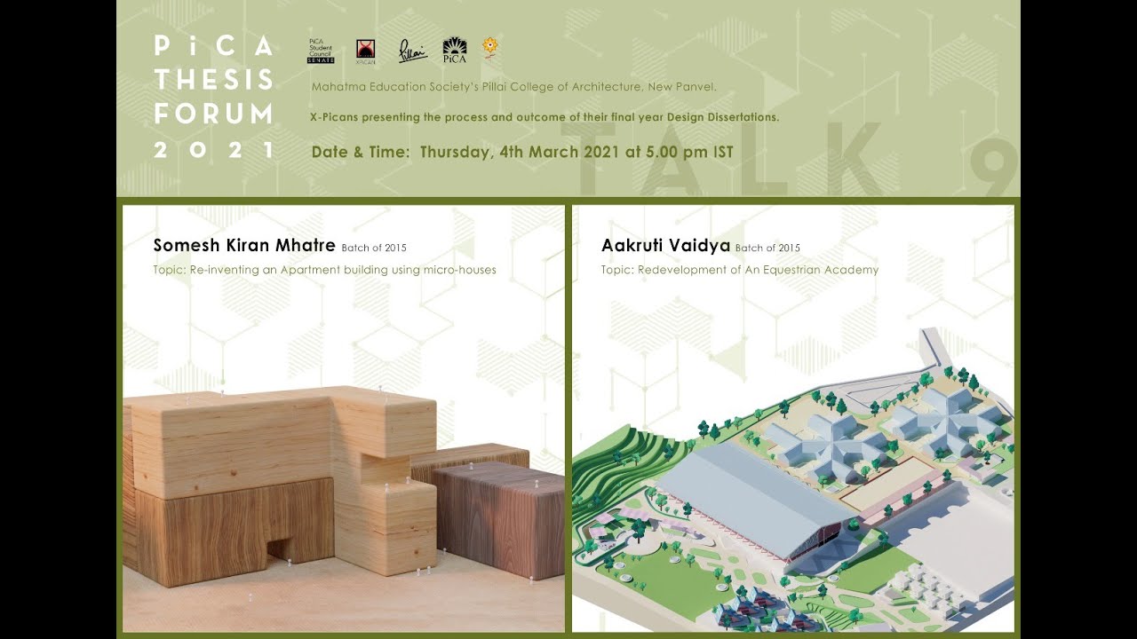 PiCA Thesis Forum | Talk-9 | Somesh Kiran Mhatre | Aakruti Vaidya ...