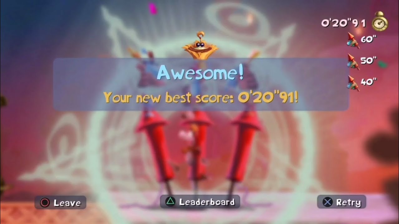 Rayman Legends | (WR) 3-4 Snakes on a Cake in 20.91 - YouTube