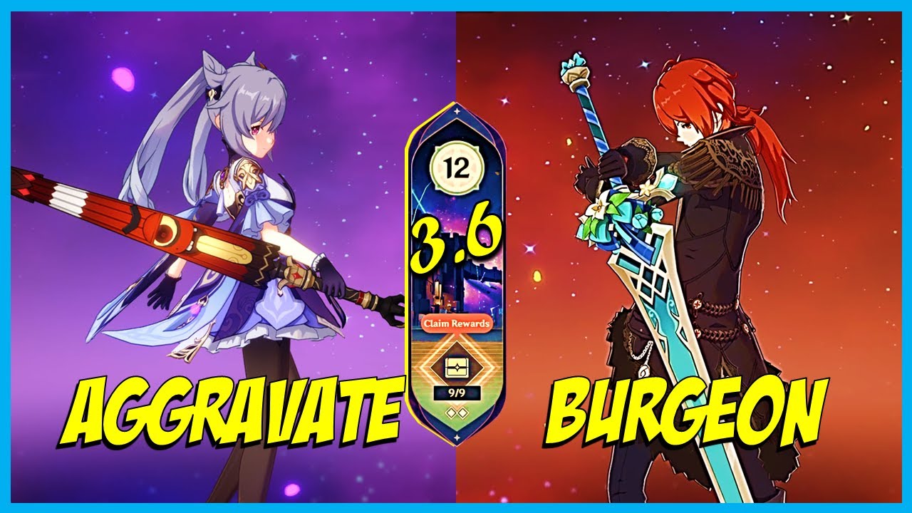 Keqing Aggravate & Diluc Burgeon Teams Spiral Abyss Floor 12 | Genshin ...