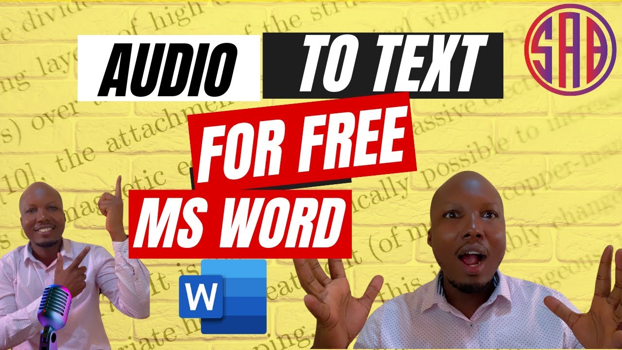 How to Use the Dictate function in Microsoft Word - YouTube