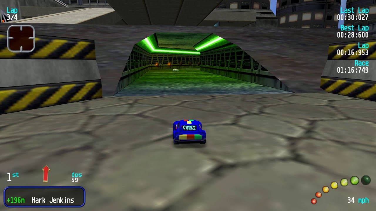 Re-Volt Custom Track R2049 Plaza by Dyspro50, 16 Cars 4 Laps & Pickups ...