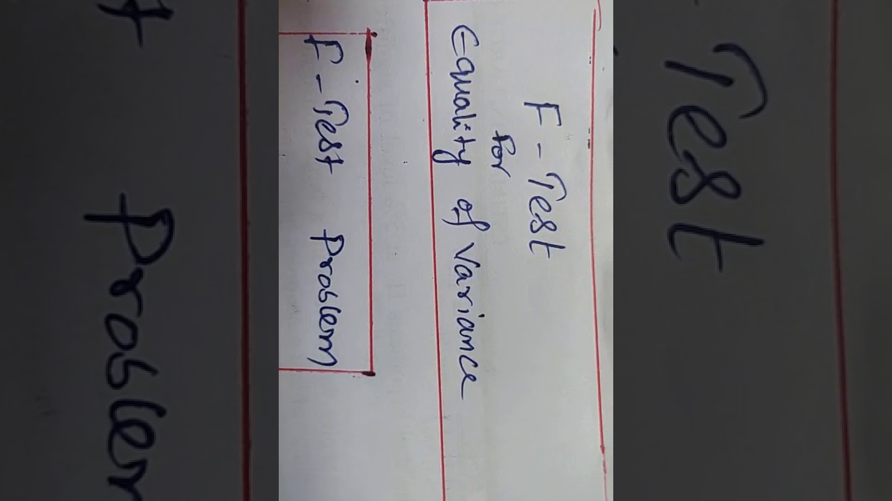 Testing Small samples lecture-6 - YouTube