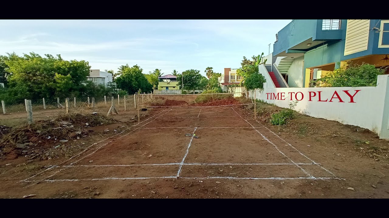 Outdoor Shuttle badminton Court | Built-Up - YouTube