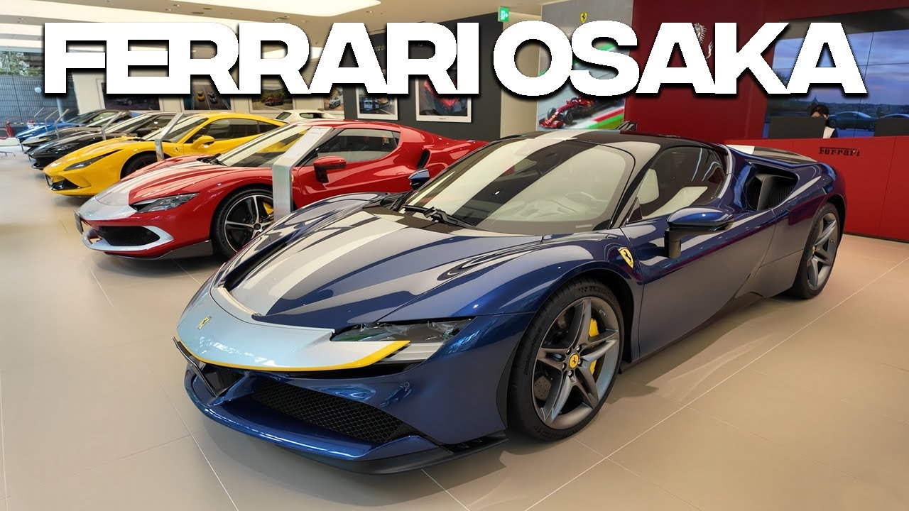 Ferrari showroom in Osaka, Japan! - YouTube
