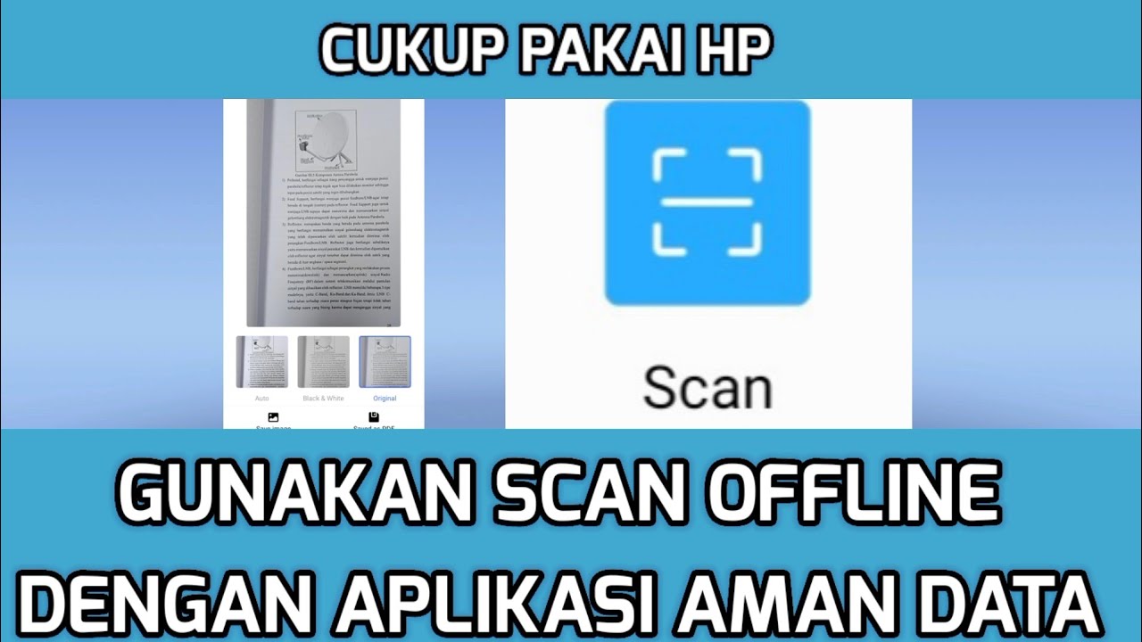 Membuat Scan Dengan Offline dengan Aplikasi Tanpa Watermark Mudah dan ...