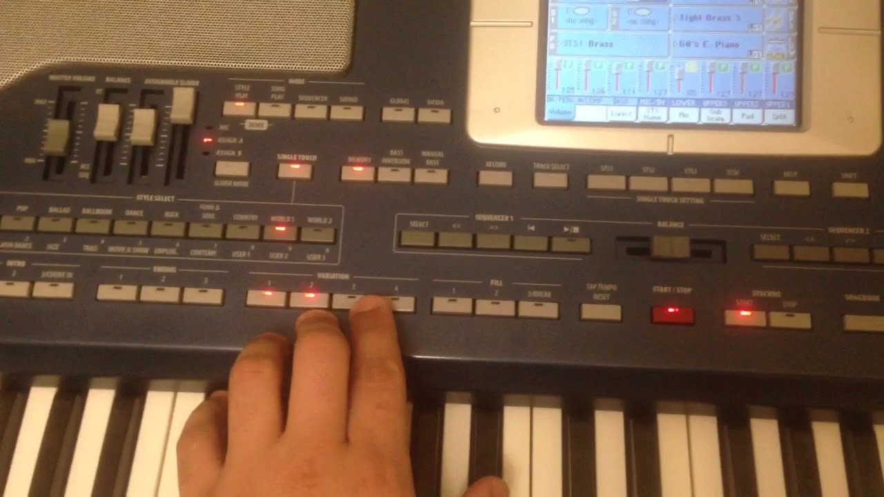 Korg pa800 style sound sample 6/8 Rumbo dhol set - YouTube