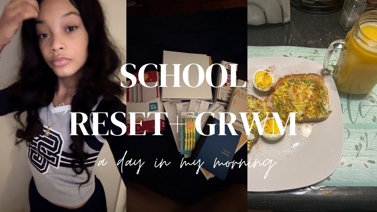 school reset | grwm game day edition📣 - YouTube