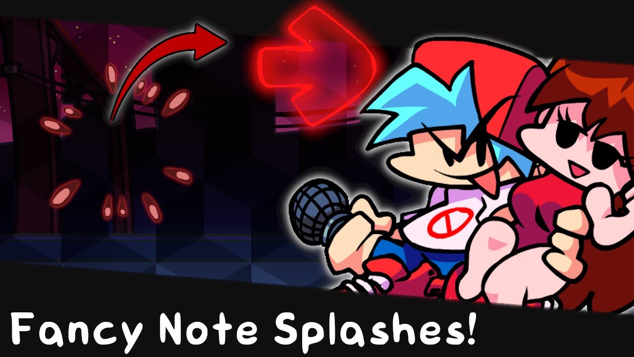 I made fancy Notesplashes! #fnf #fridaynightfunkinmod - YouTube