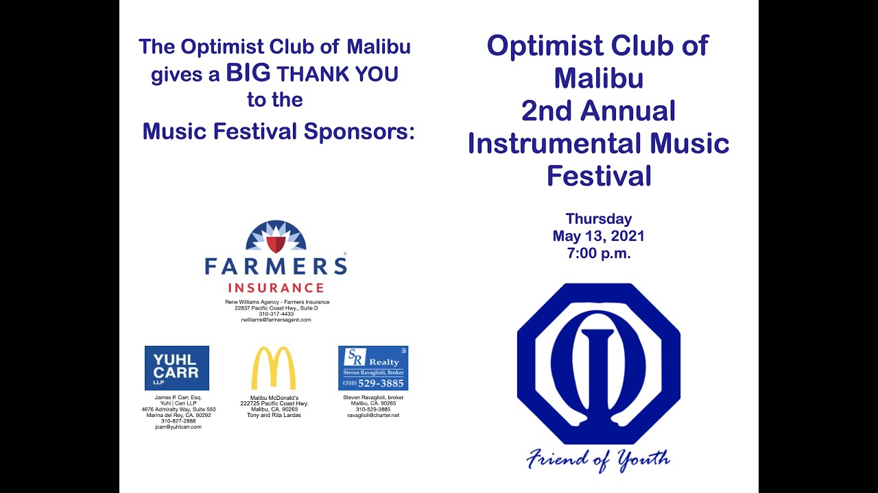 Malibu Optimist Instrumental Music Competition 2021 - YouTube