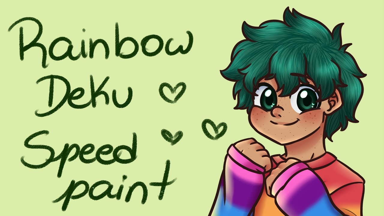 Rainbow Deku - Speedpaint - YouTube