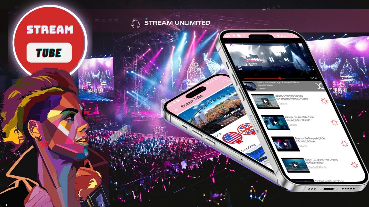 Stream Tube App || Diverse video Categories:Music, Games, Trailers, Sci ...