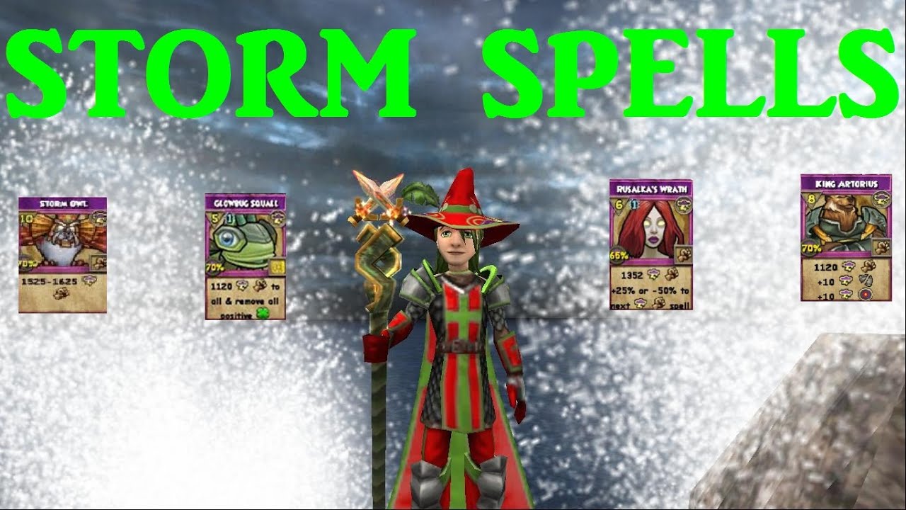 Wizard101: All Storm Spells Level 1-110 (2015) - YouTube