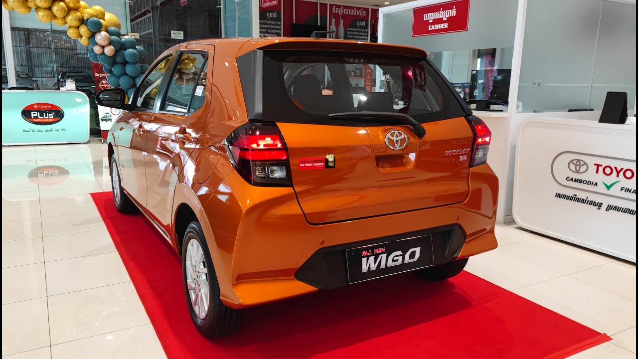 First Look ! 2024 Toyota WIGO 1.0L FWD - 5 Seats | Orange Color - YouTube