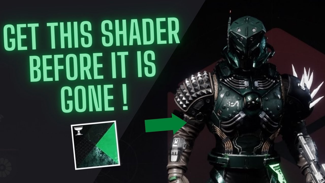 DESTINY 2 FASHION : YOU OFFICIALLY HAVE 7 HOURS TO GET THIS SHADER ...
