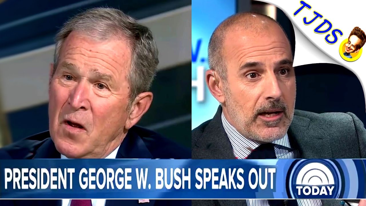 George W. Bush & Matt Lauer Forget Iraq Together On TV - YouTube