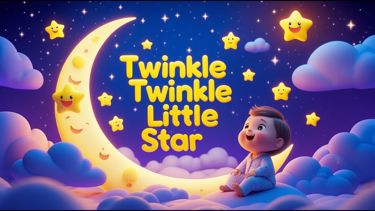 🎵 Twinkle Twinkle Little Star | Nursery Rhyme | A Sparkly Night Journey ...