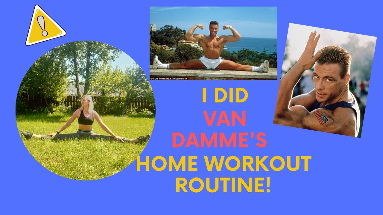 I tried Jean-Claude Van Damme home workout! (arms, shoulders, legs ...