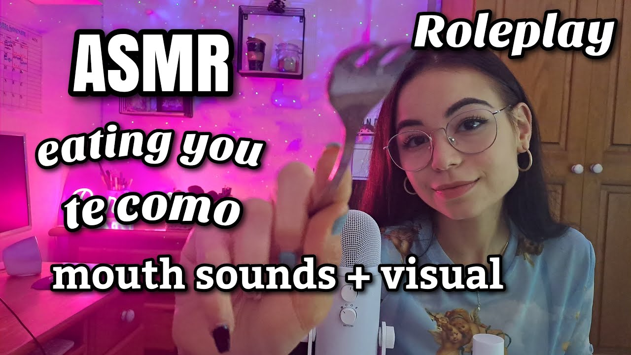 ASMR EATING YOU!🤪 ASMR ROLEPLAY TE COMO VIVO!🍴😋| ASMR en español para ...