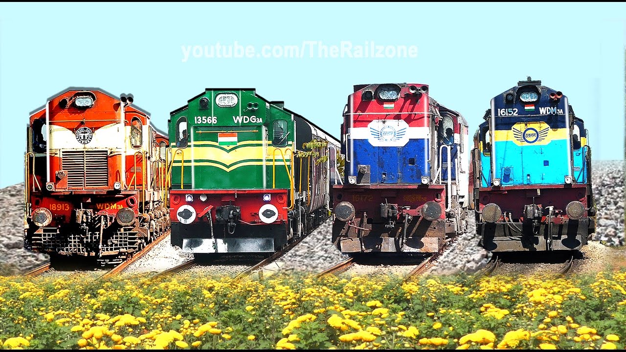 COLORFUL Trains and Diesel Locomotives | Indian Railways | Happy Holi ...