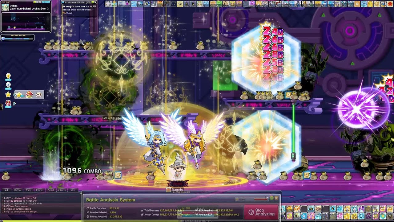 [Maplestory GMS Reboot] 282 Bishop Odium Door 3 Training - YouTube