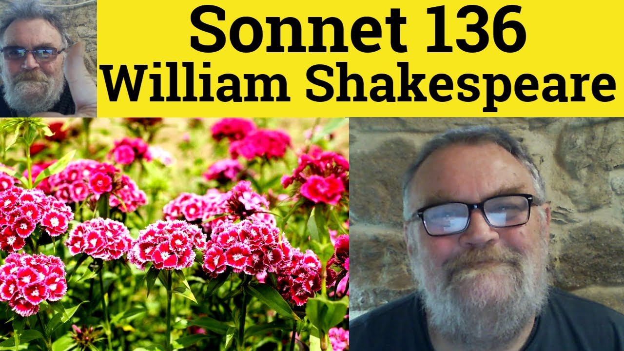 😎 Sonnet 136 by William Shakespeare – Summary - Sonnet 136 by William ...