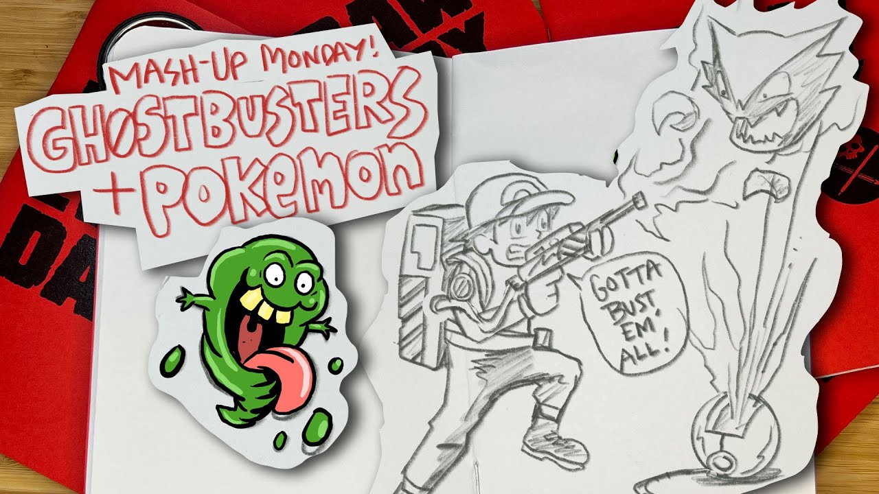 Draw A Ghostbusters And Pokemon Mash-Up in Today's Challenge! - YouTube