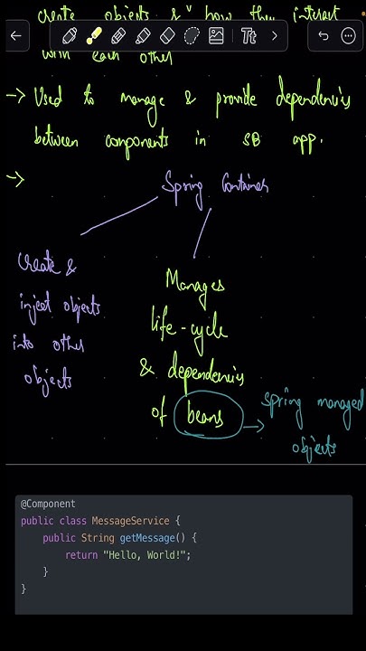 Dependency Injection | #springboot | #java - YouTube