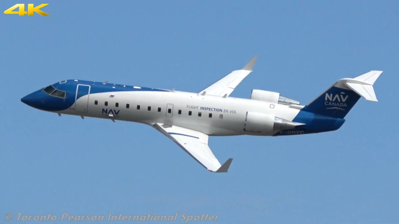Nav Canada CRJ-200ER (ILS Testing) | C-GNVC | Low Flying At Toronto ...