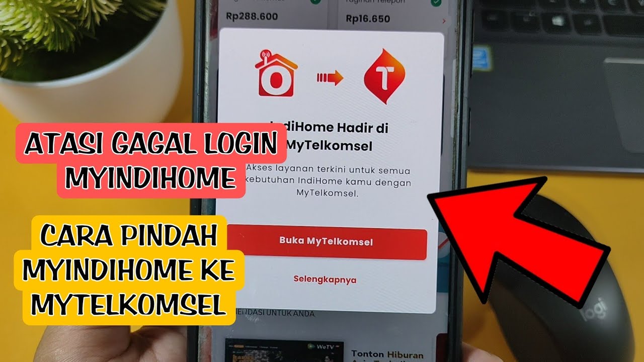 Cara pindah MyIndihome ke MyTelkomsel || atasi gagal login myindihome ...
