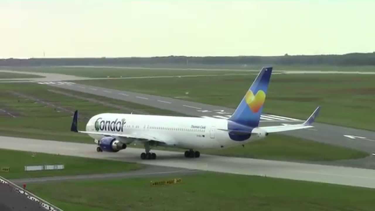 Condor - Boeing 767 - Landing & Take-Off at Hannover Airport [HD] - YouTube